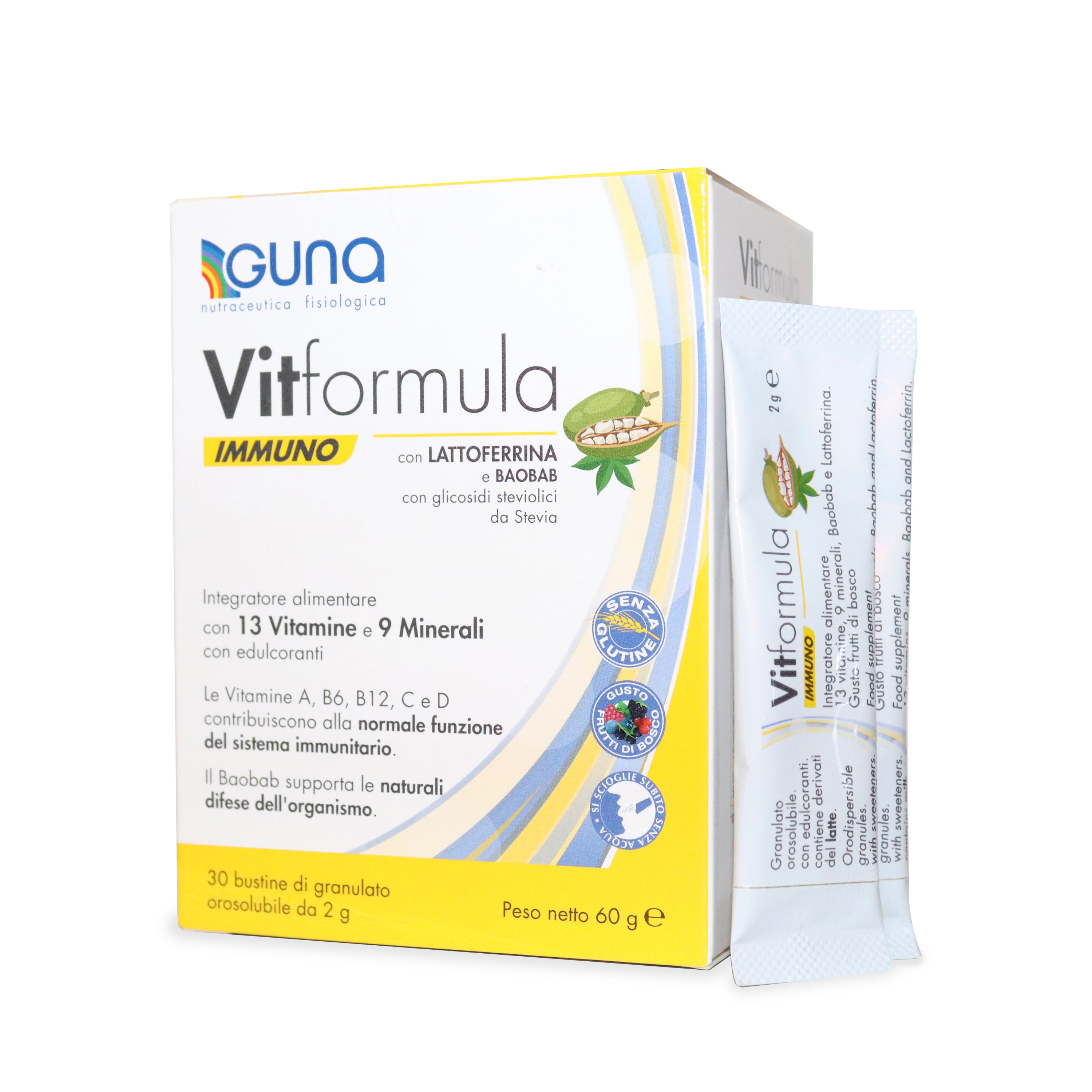 VitFormula Immuno 30 Sachets Containing 13 Vitamins and 9 Minerals – Urenus
