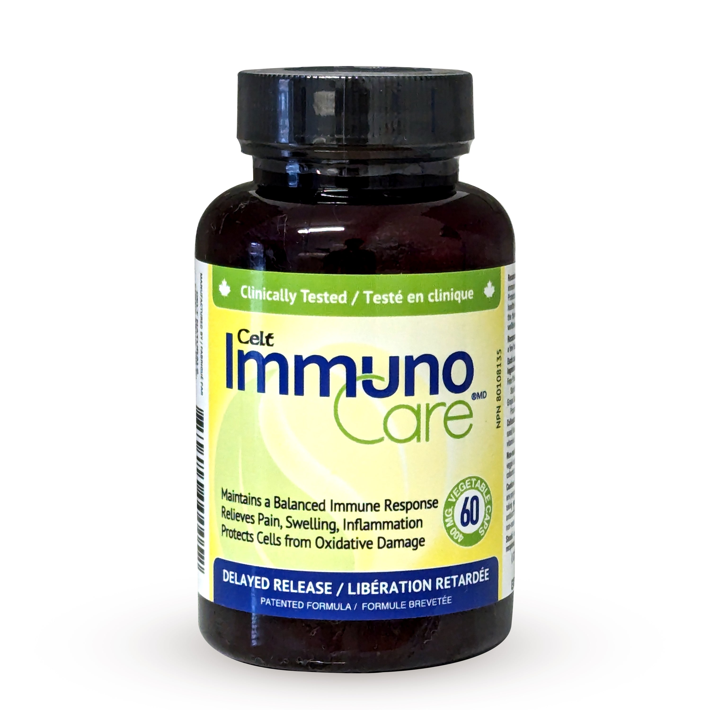 ImmunoCare 60 Capsules Immune Support with Delayed-Release for Inflamm ...